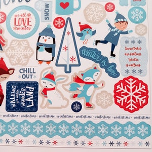 Celebrate Winter Stickers, 12" Cardstock Sticker Sheets, Winter ...