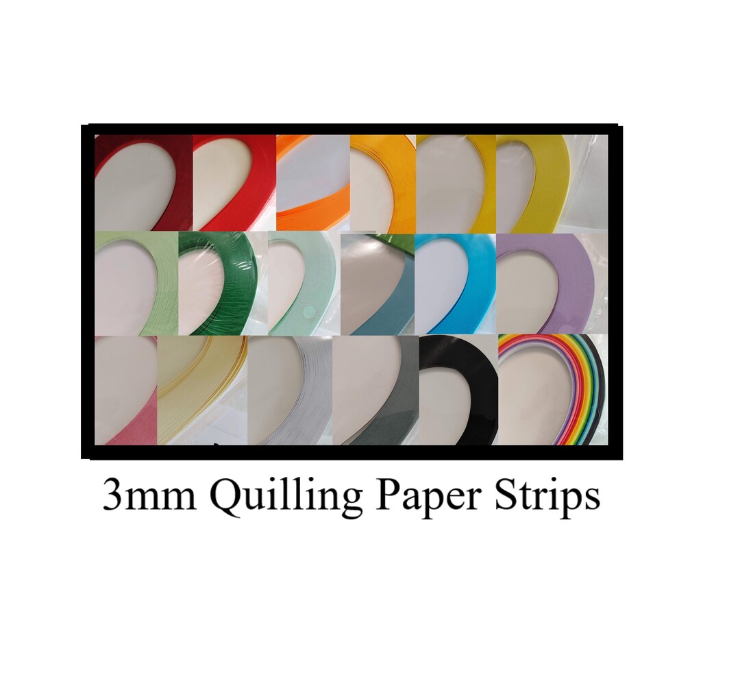 2 Packs, Quilling Paper Strip, 240 Strips, Paper Art Craft, Rainbow ...