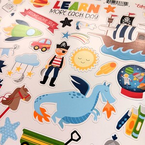 My Little Boy Stickers, 12" Cardstock Sticker Sheets, Scrapbook ...