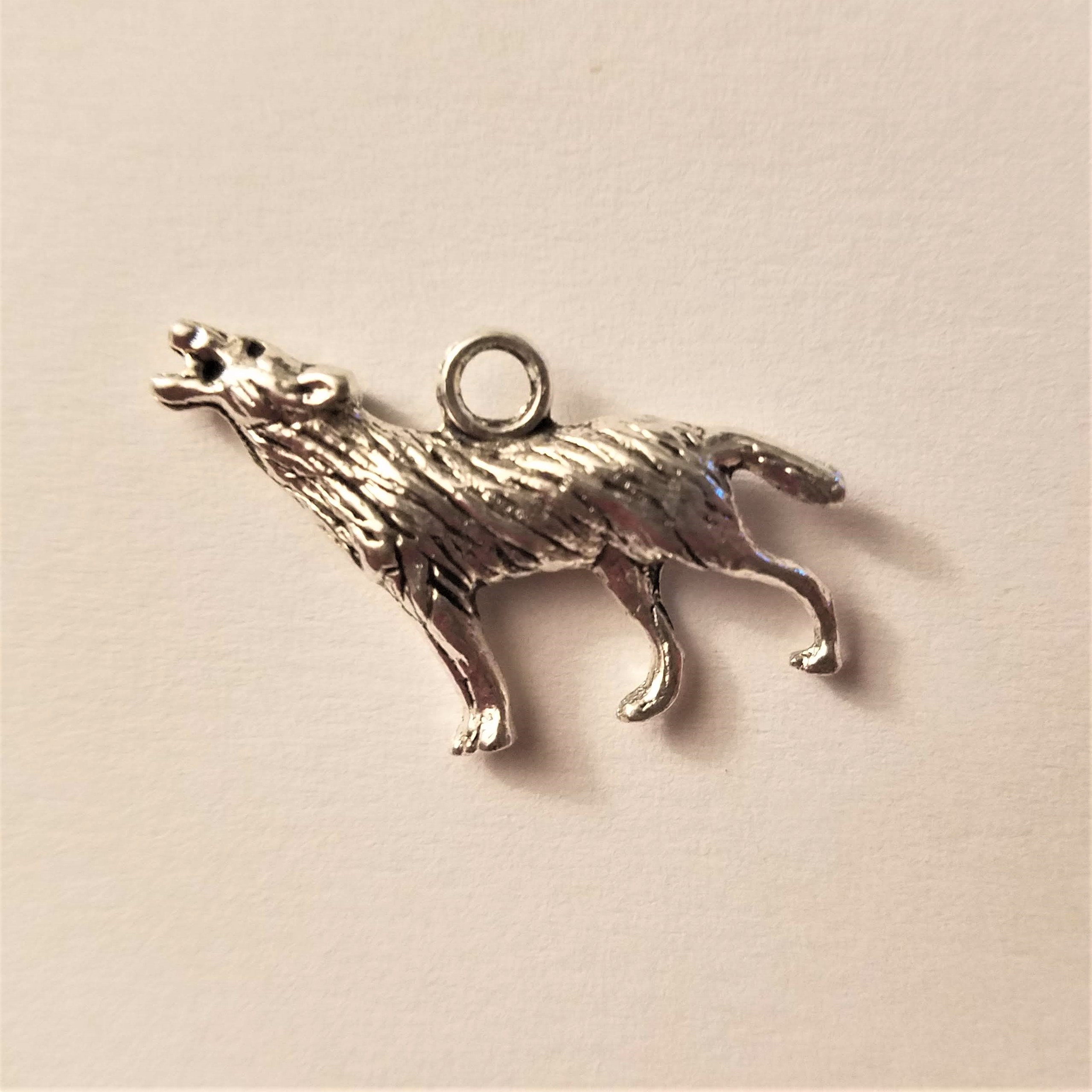Set of 20 Silver Wolf Charms Wolf Jewelry Gifts for Wolf - Etsy