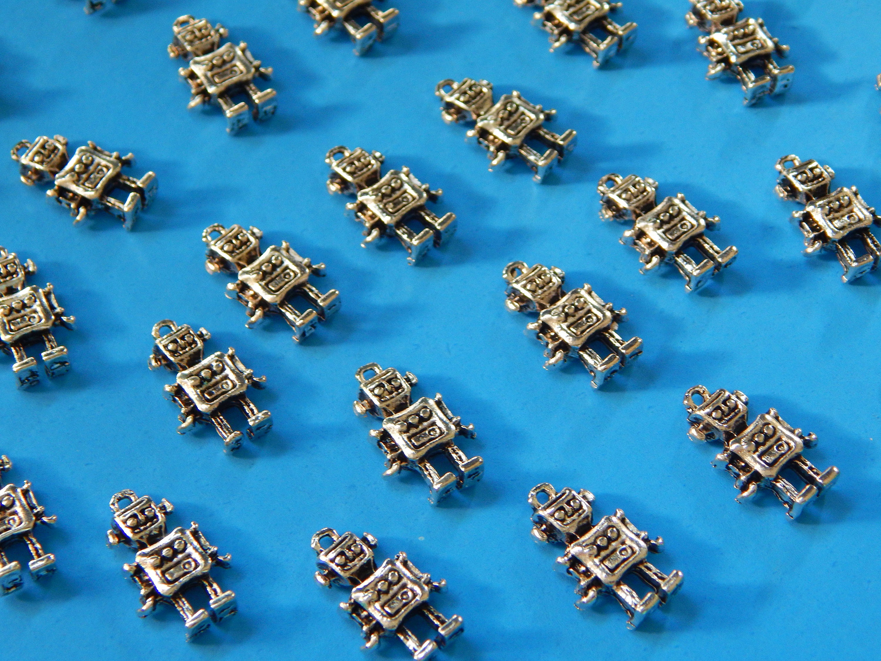 Set of 20 Robot Charms Robot Pendants Mechanical Charms | Etsy