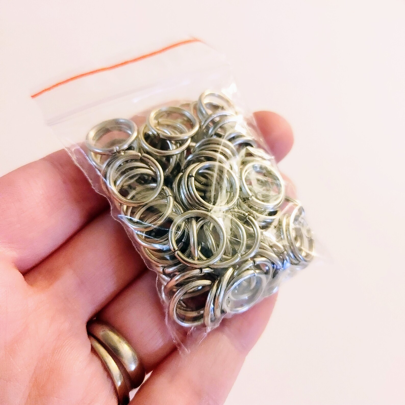 100 12mm Jump Rings Silver Jump Rings Closed but - Etsy