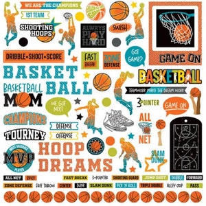 MVP Basketball Stickers, 12" Stickers, Cardstock Stickers, Sticker ...