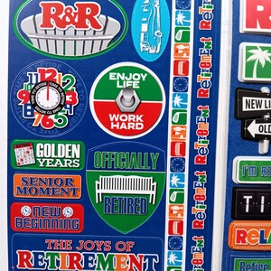 Retirement Stickers, Sticker Set, Sticker Sheets, Retire Gifts ...