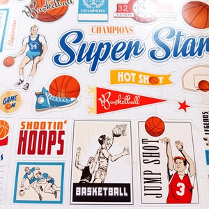 Slam Dunk, Basketball Stickers, 12" Stickers, Cardstock Stickers ...
