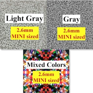2000 MINI Perler Beads, Mini Fuse Beads, Bulk Perler Beads, Perler Bead ...