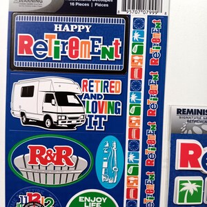 Retirement Stickers, Sticker Set, Sticker Sheets, Retire Gifts ...