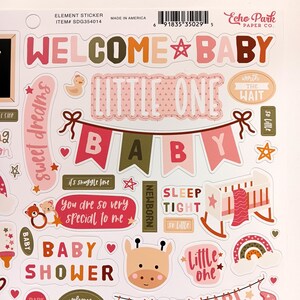 Special Delivery Baby Girl Stickers, 12" Cardstock Scrapbook Sticker ...