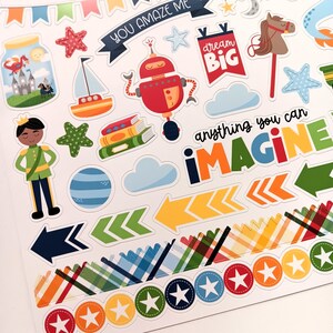 My Little Boy Stickers, 12" Cardstock Sticker Sheets, Scrapbook ...