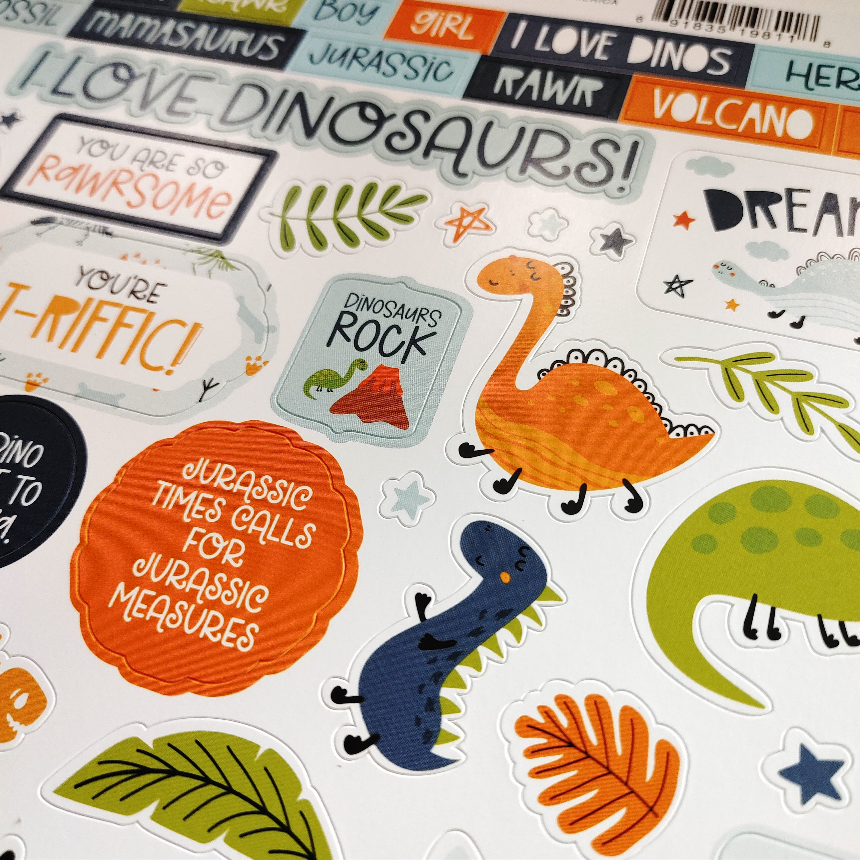 Dino-mite Stickers, Dinosaur Stickers, 12"x12" Stickers, Dinosaurs ...