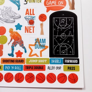 MVP Basketball Stickers, 12" Stickers, Cardstock Stickers, Sticker ...