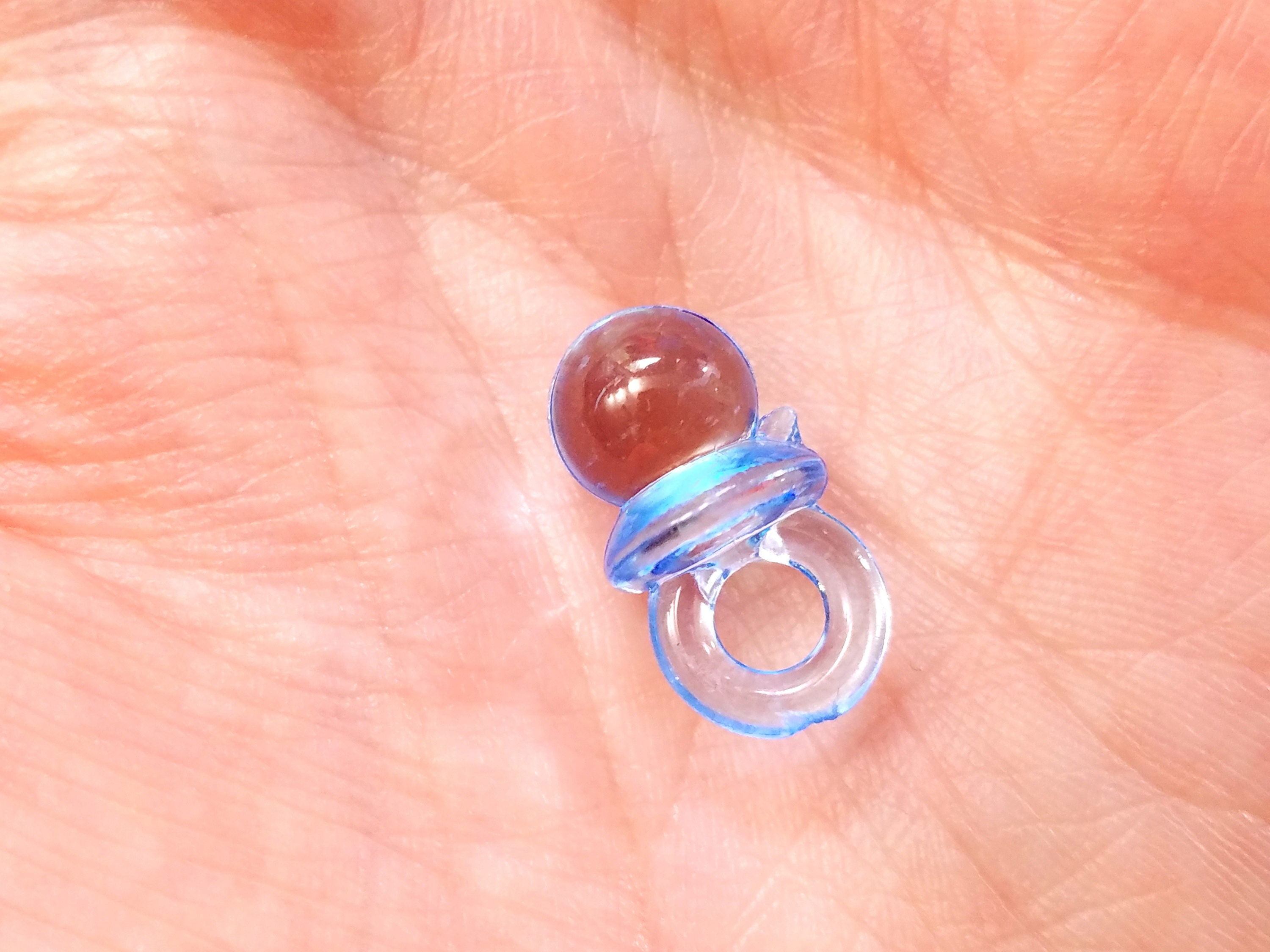 Set of 50 Blue Baby Pacifiers Baby Binky Small Acrylic | Etsy