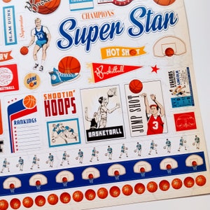 Slam Dunk, Basketball Stickers, 12" Stickers, Cardstock Stickers ...