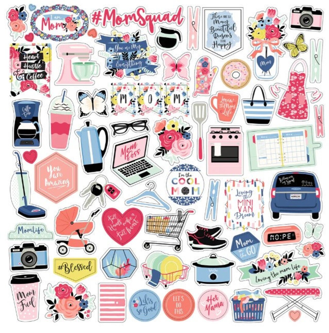 I Am MOM Stickers, Gifts for Mom, Cardstock Stickers, 12 Inch Stickers ...