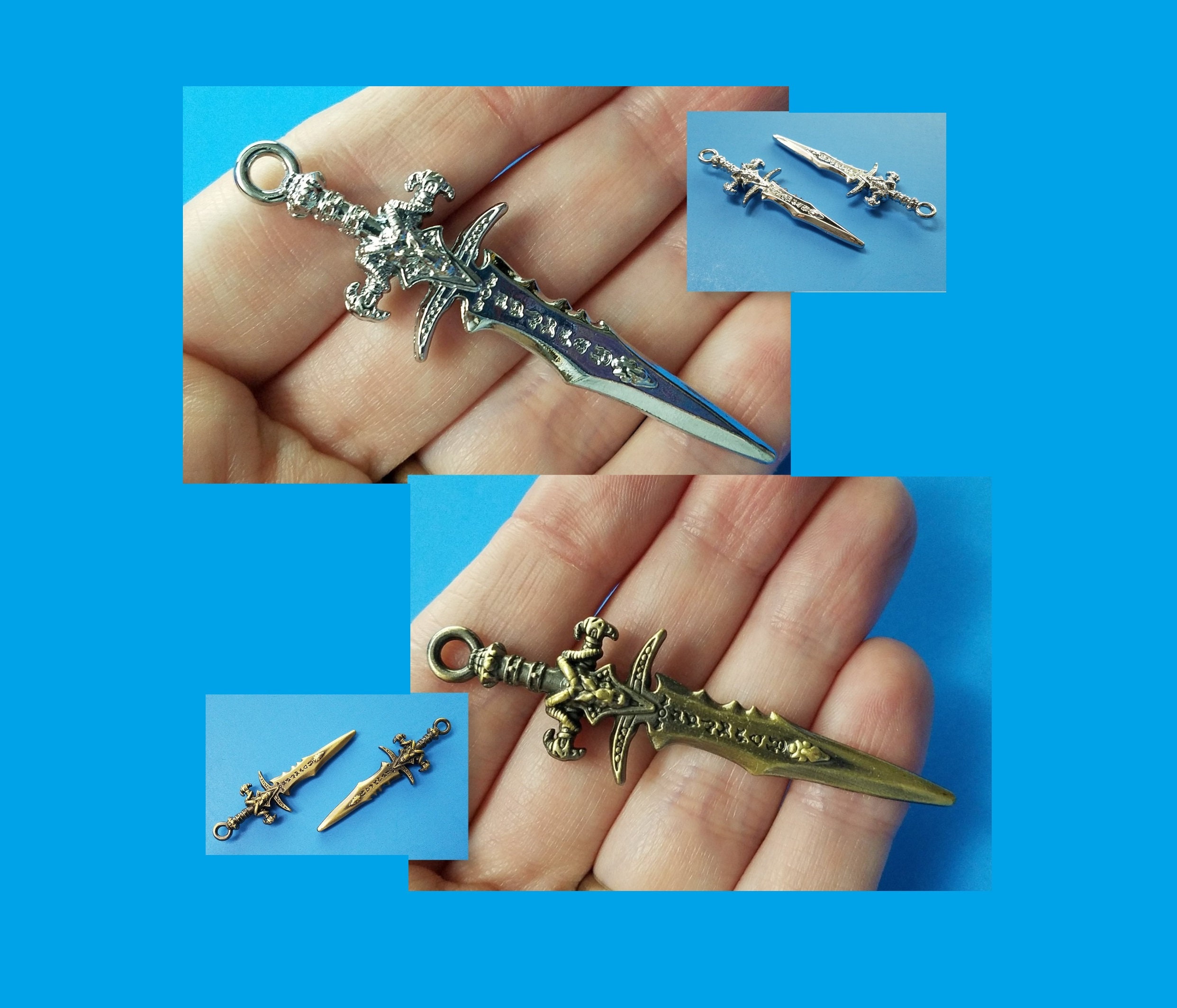 Dagger Hair Charm - Etsy
