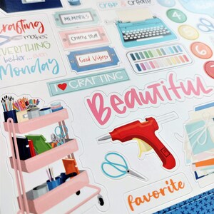 Happy Crafting Stickers, 12 Inch Stickers, Scrapbook Stickers, Sticker ...