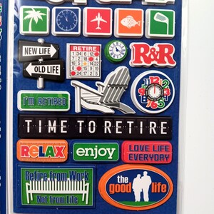 Retirement Stickers, Sticker Set, Sticker Sheets, Retire Gifts ...