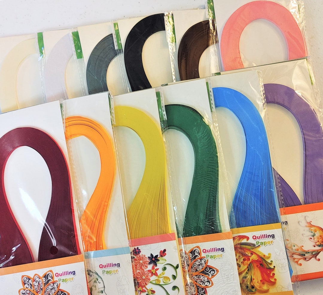 1440 Strips, 3mm Quilling Paper Strip, Paper Art Craft, Rainbow ...