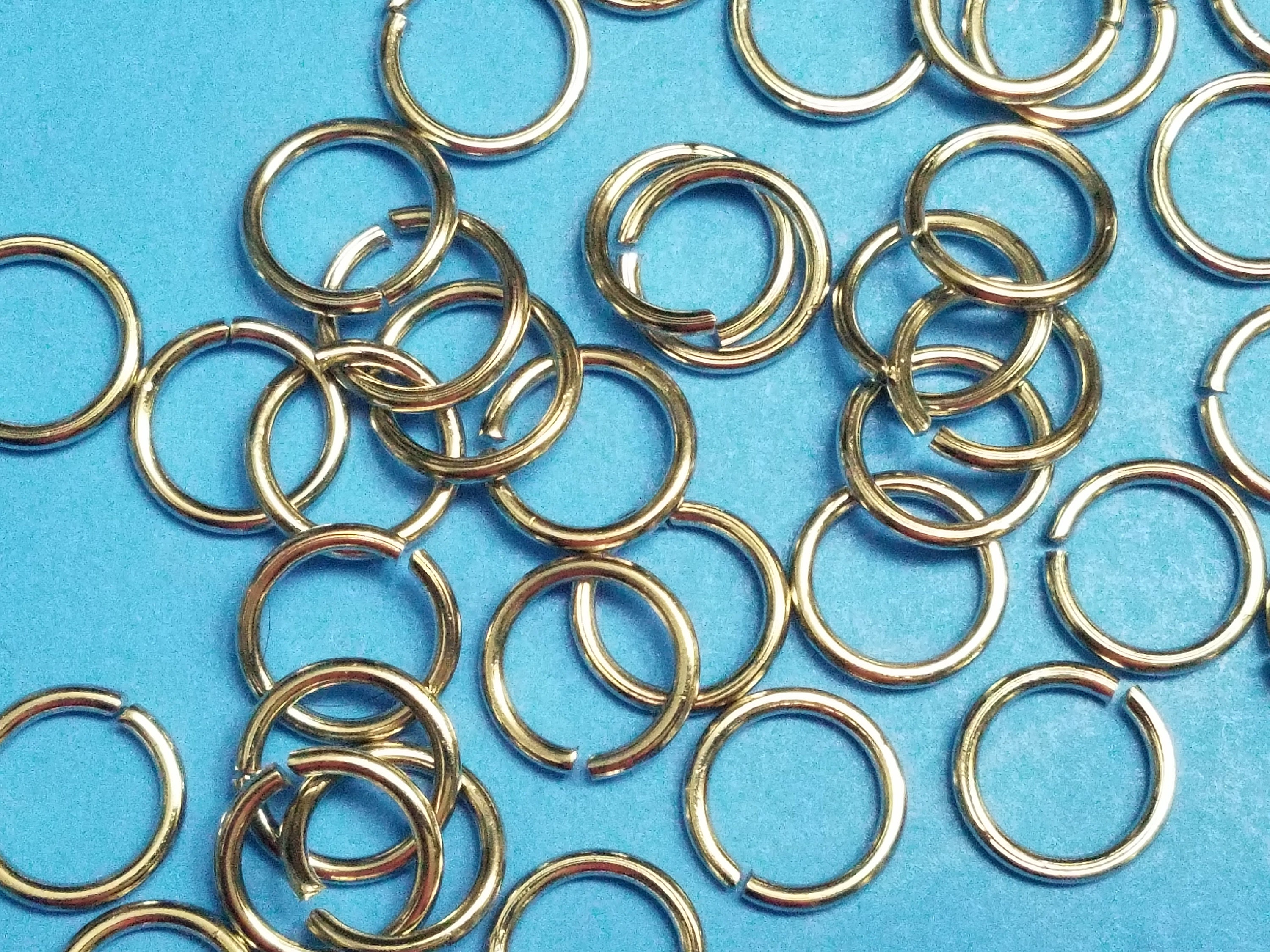 100 12mm Jump Rings Silver Jump Rings Closed but | Etsy