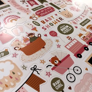 Special Delivery Baby Girl Stickers, 12" Cardstock Scrapbook Sticker ...