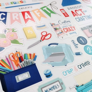 Happy Crafting Stickers, 12 Inch Stickers, Scrapbook Stickers, Sticker ...