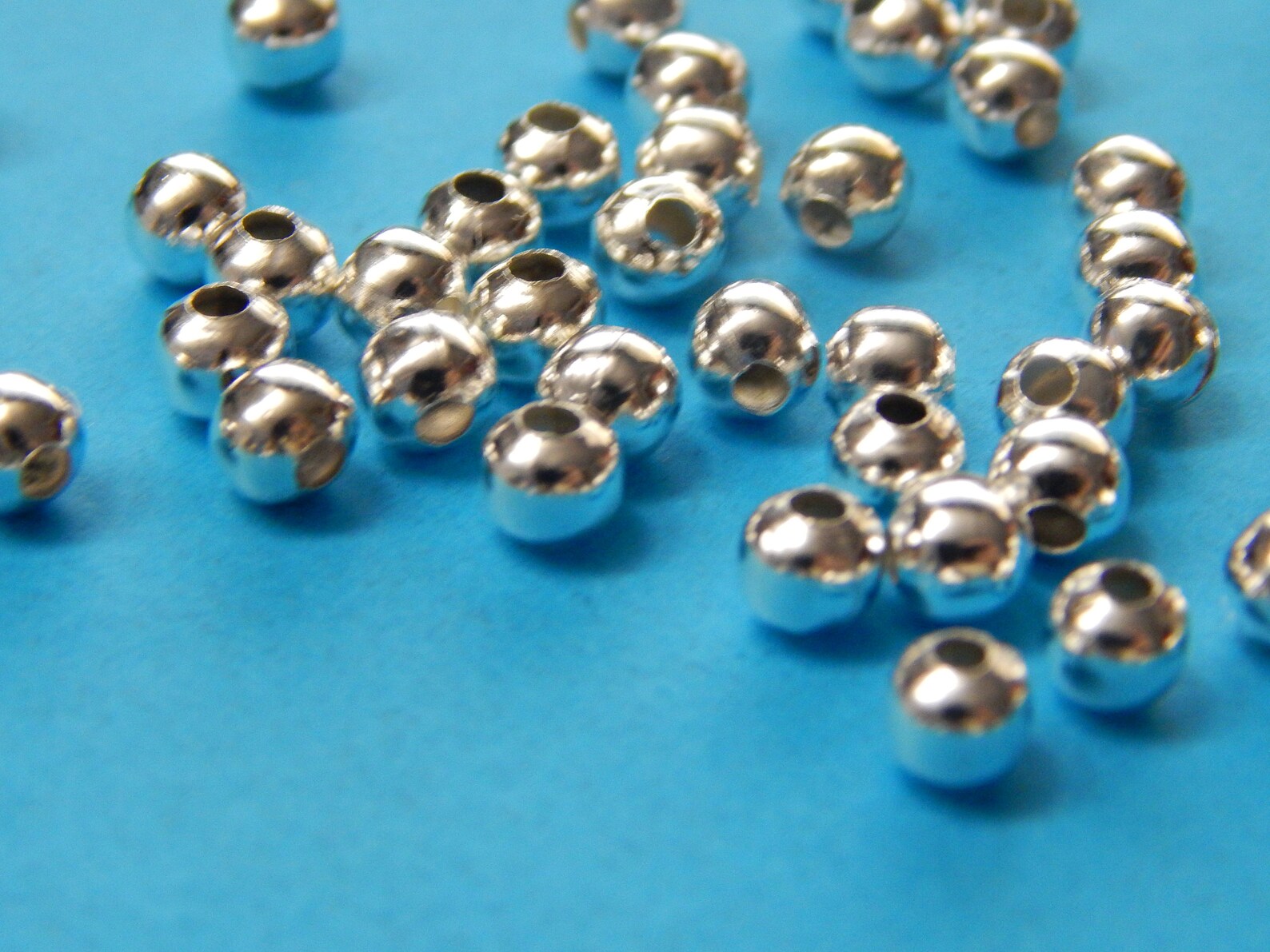 200, Iron Spacer Beads, Round Spacers, 5 Mm, Silver Beads, Round Beads ...