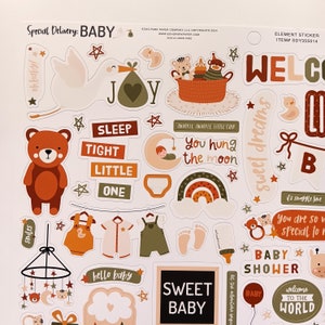 Special Delivery Baby Stickers, 12 Inch Scrapbook Baby Shower ...