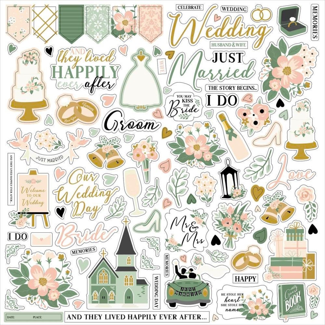 Marry Me Stickers, 12"x12" Sticker, Cardstock Stickers, Anniversary ...