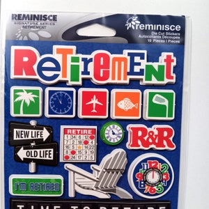 Retirement Stickers, Sticker Set, Sticker Sheets, Retire Gifts ...