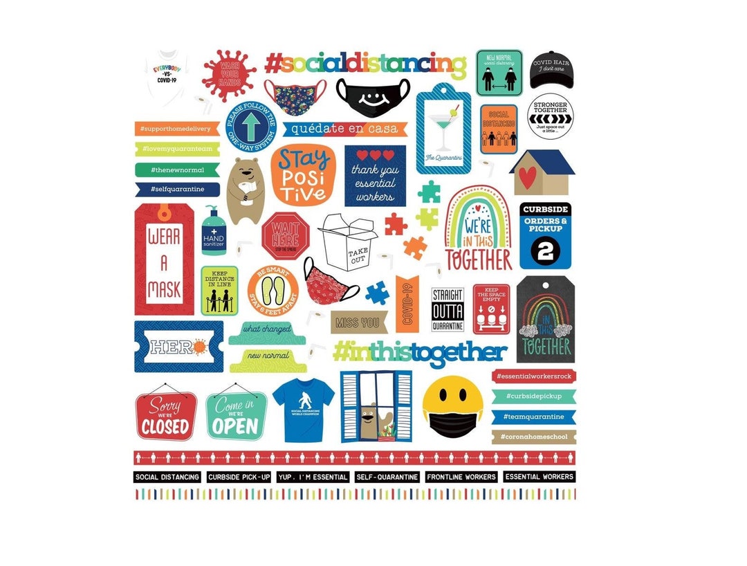 New Normal Stickers 12x12 Stickers Scrapbook - Etsy