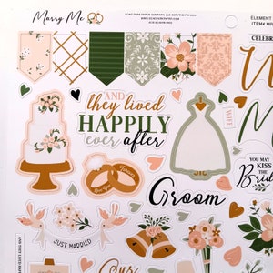 Marry Me Stickers, 12"x12" Sticker, Cardstock Stickers, Anniversary ...