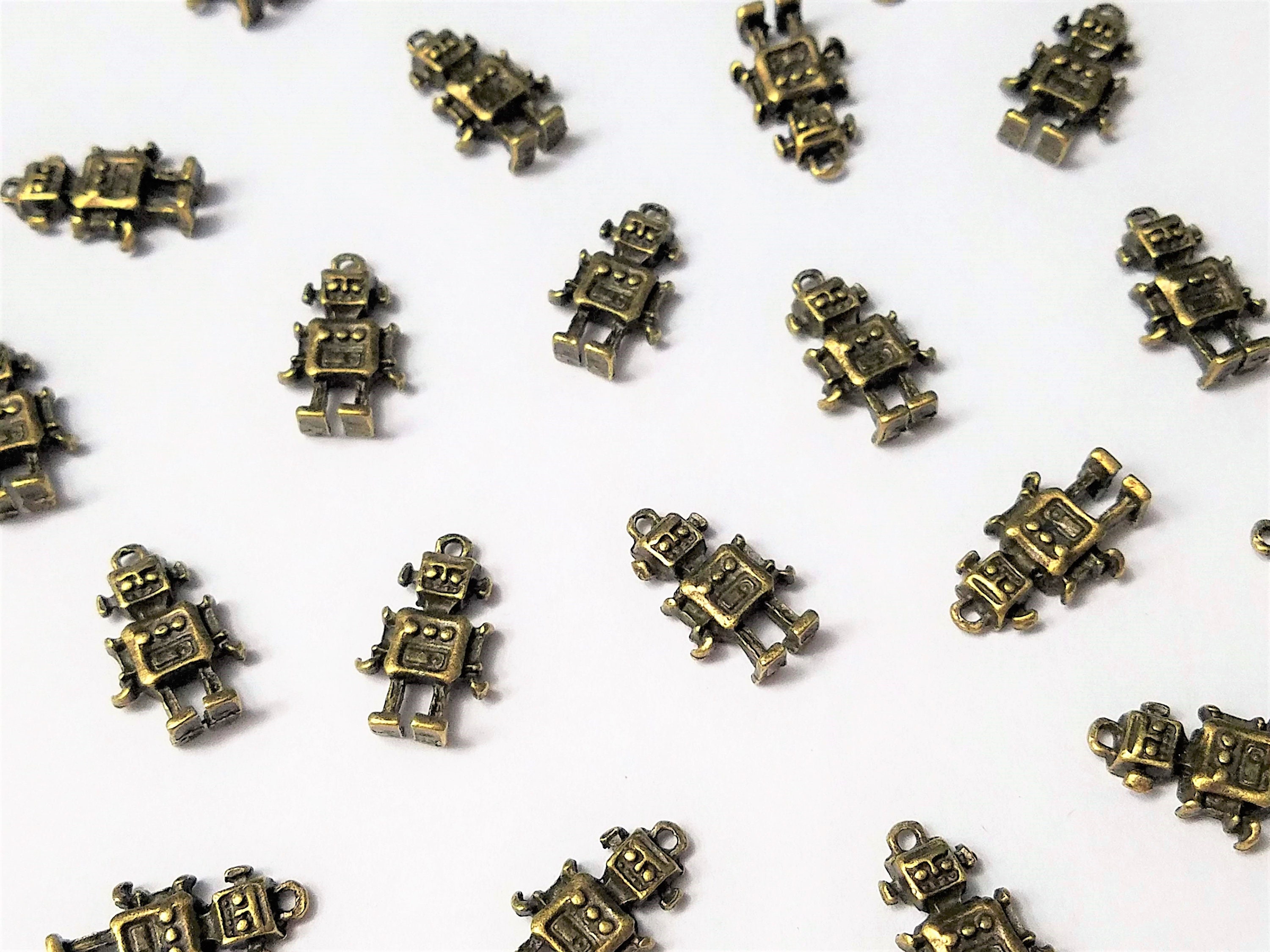 Set of 20 Robot Charms Robot Pendants Mechanical Charms | Etsy