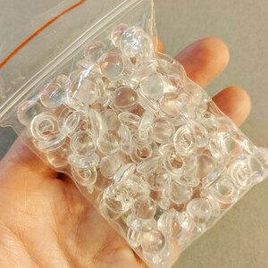 Set of 50, Clear Pacifiers, Baby Pacifiers, Baby Binky, Small Acrylic ...