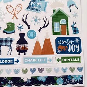 Snowed in Stickers, 12" Cardstock Sticker Sheets, Winter Stickers ...