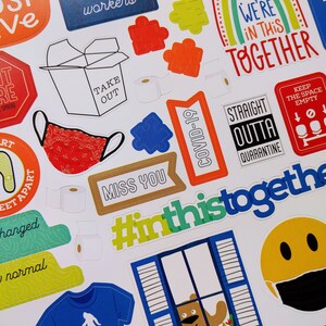 New Normal Stickers 12x12 Stickers Scrapbook - Etsy