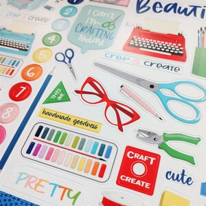 Happy Crafting Stickers, 12 Inch Stickers, Scrapbook Stickers, Sticker ...
