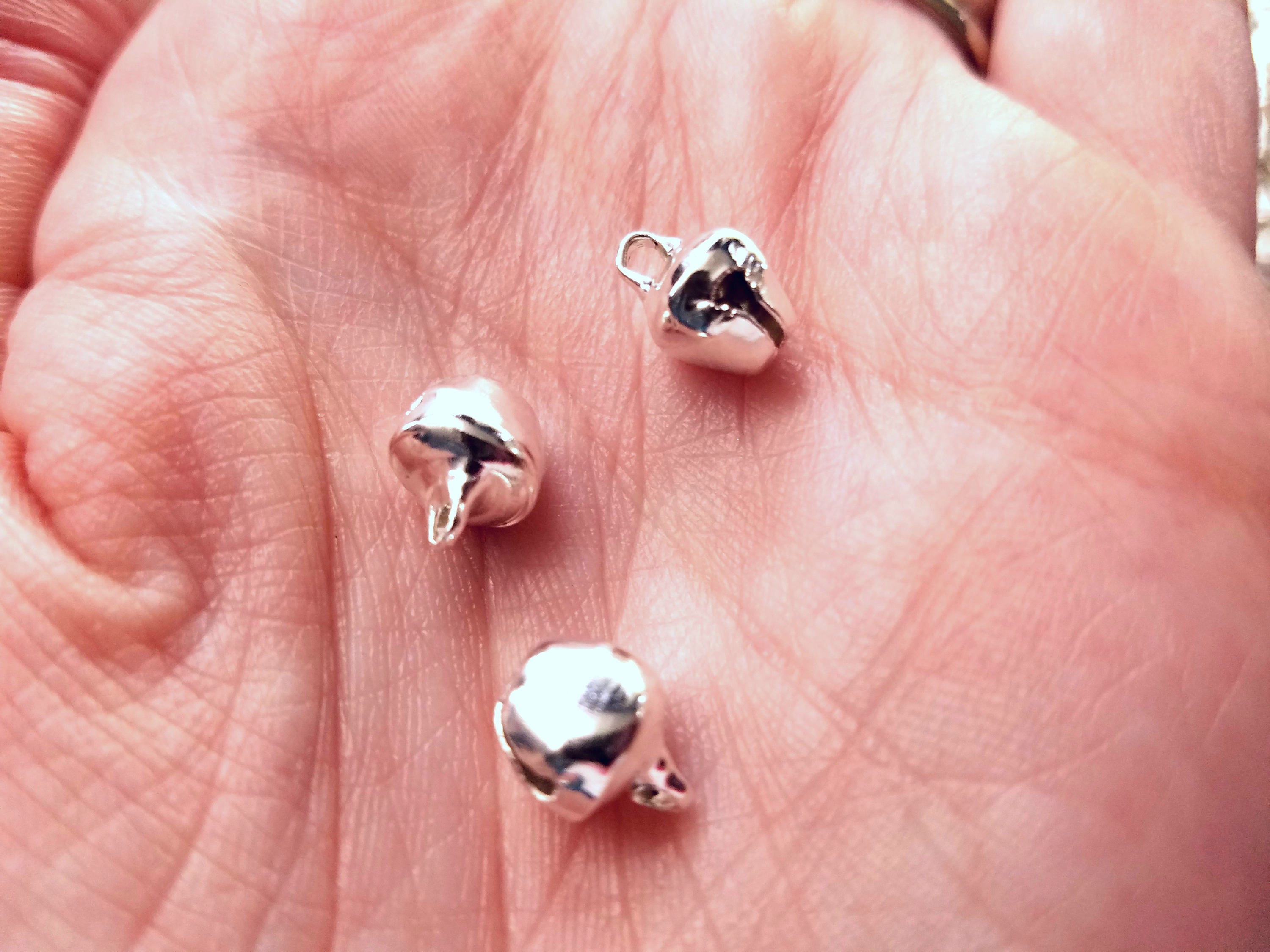 Set of 200 Bell Charms Iron Bells Small Charms Silver | Etsy