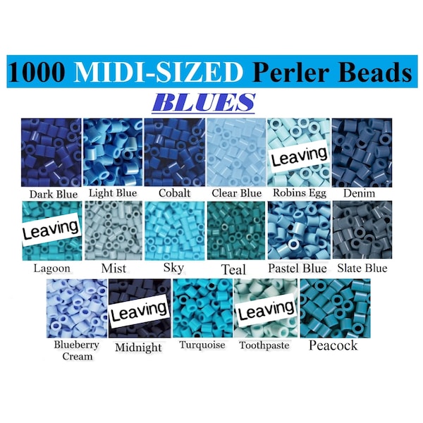 Shades of Blue Beads - Etsy