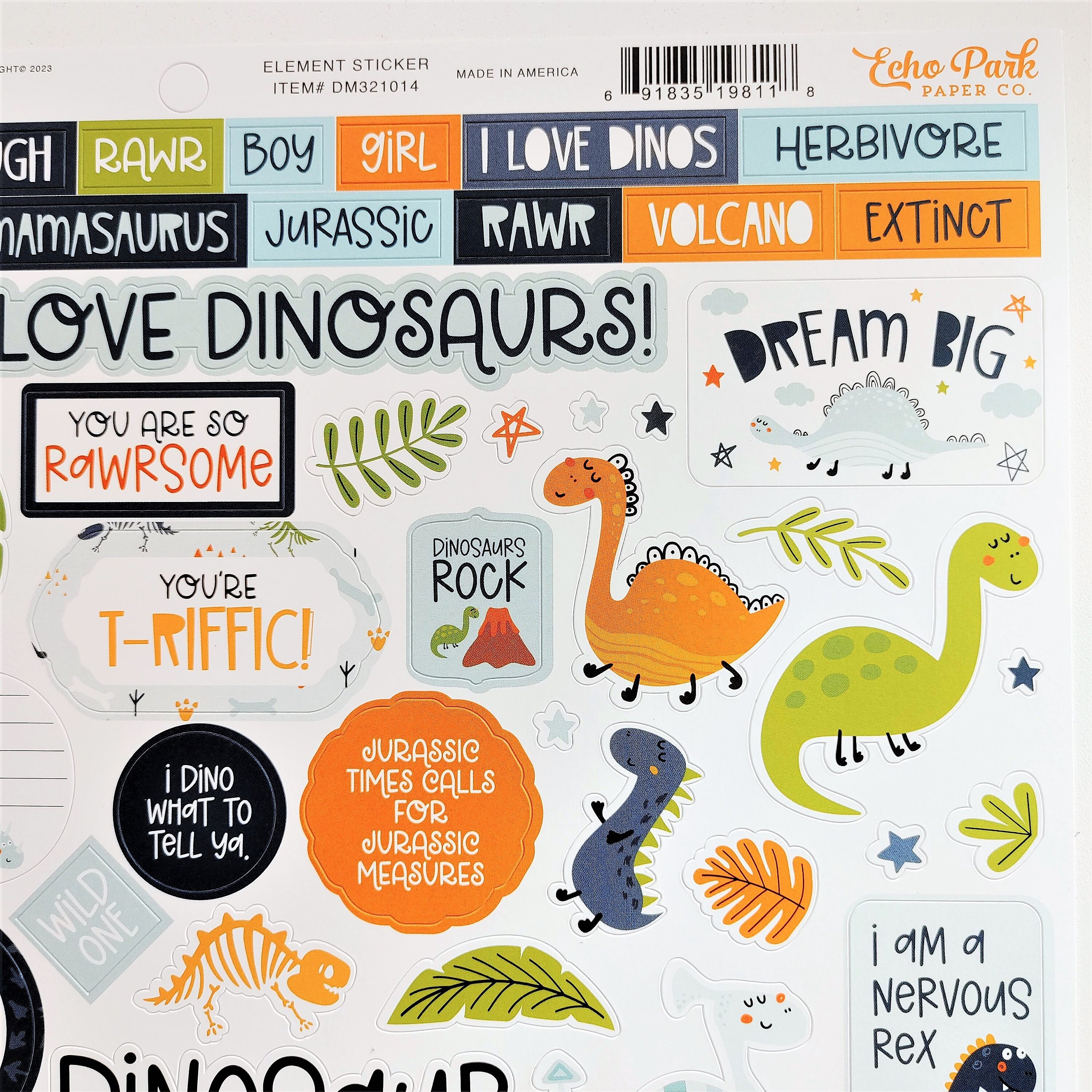 Dino-mite Stickers, Dinosaur Stickers, 12"x12" Stickers, Dinosaurs ...