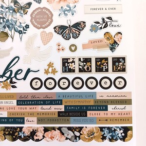 Remember Stickers, 12"x12" Cardstock Scrapbook Sticker Sheet, Memories ...