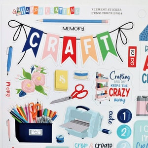 Happy Crafting Stickers, 12 Inch Stickers, Scrapbook Stickers, Sticker ...