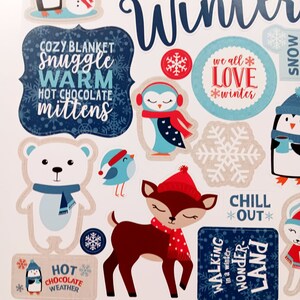 Celebrate Winter Stickers, 12" Cardstock Sticker Sheets, Winter ...