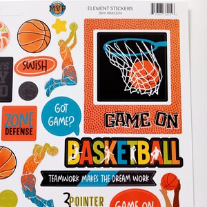 MVP Basketball Stickers, 12" Stickers, Cardstock Stickers, Sticker ...