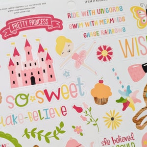 All Girl Stickers 12x12 Sticker Scrapbook Paper - Etsy