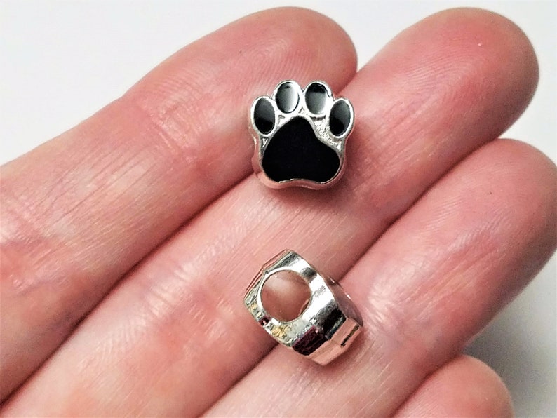 Set of 5 European Paw Beads Dog Paws Enamel Charms Gifts | Etsy