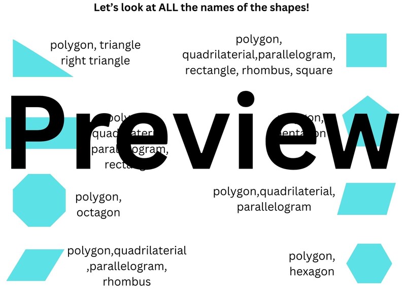 3rd Math, Perimeter & Naming Polygons Practice A Beginners Book, Guided ...