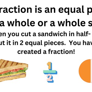 Beginner Fractions Booklet for Parents/guardians & Students, Homeschool ...
