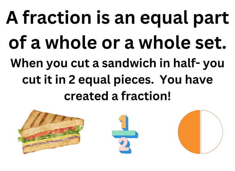 Beginner Fractions Booklet for Parents/guardians & Students, Homeschool ...