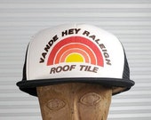 Vande Hey Raleigh Roof Tile Snapback Trucker Hat. Roofing - Etsy