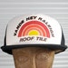 Vande Hey Raleigh Roof Tile Snapback Trucker Hat. Roofing Company in ...